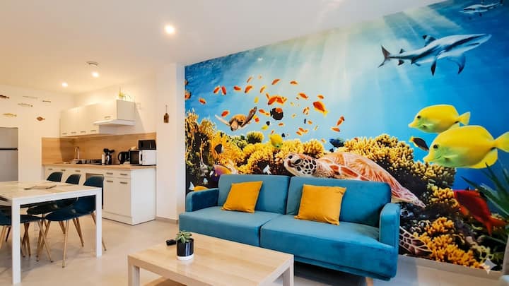 2 Appartements Famillial- Centre - Jardin - Équihen-Plage