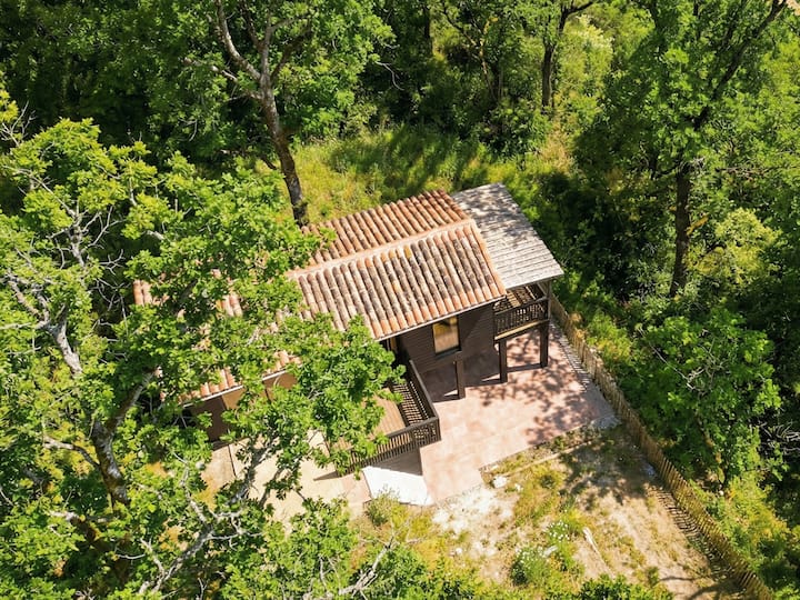 Domaine La Védence : La Cabane Tchanquée - Les Jardins de Coursiana