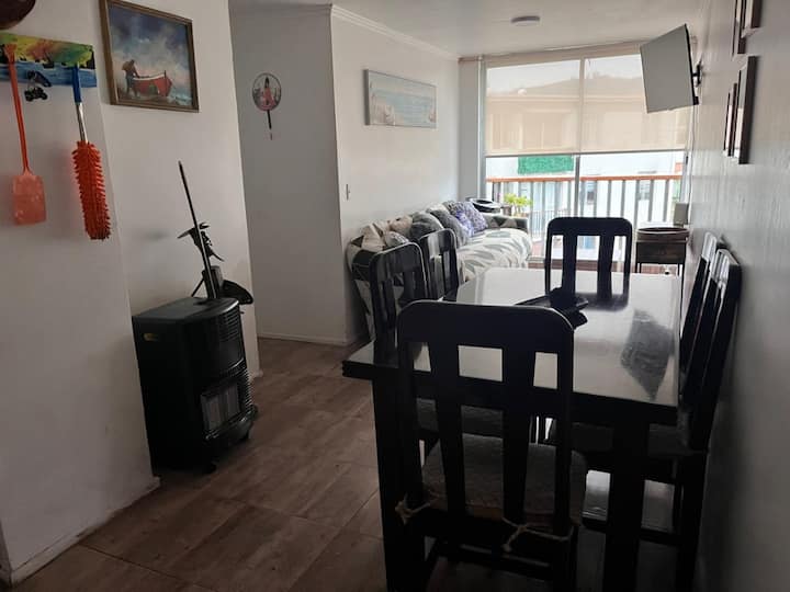 Depto. Costanera De Balneario De Playa De Dichato - Tomé