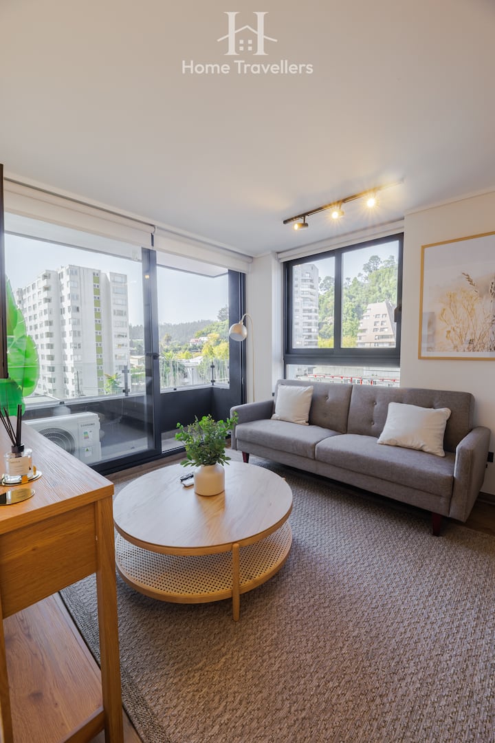 Ht| Moderno Dpto. En Concepción / Estacionamiento. - Concepción, Chile