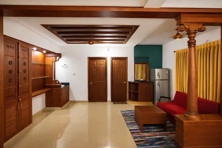 Ac - Krivena Residency Guruvayur 2bhk Premium Stay - Guruvayur