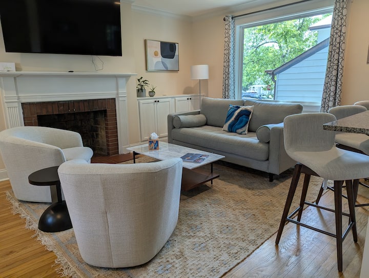 New: Cozy 2br Near Duke & Downtown + Firepit - Durham, NC