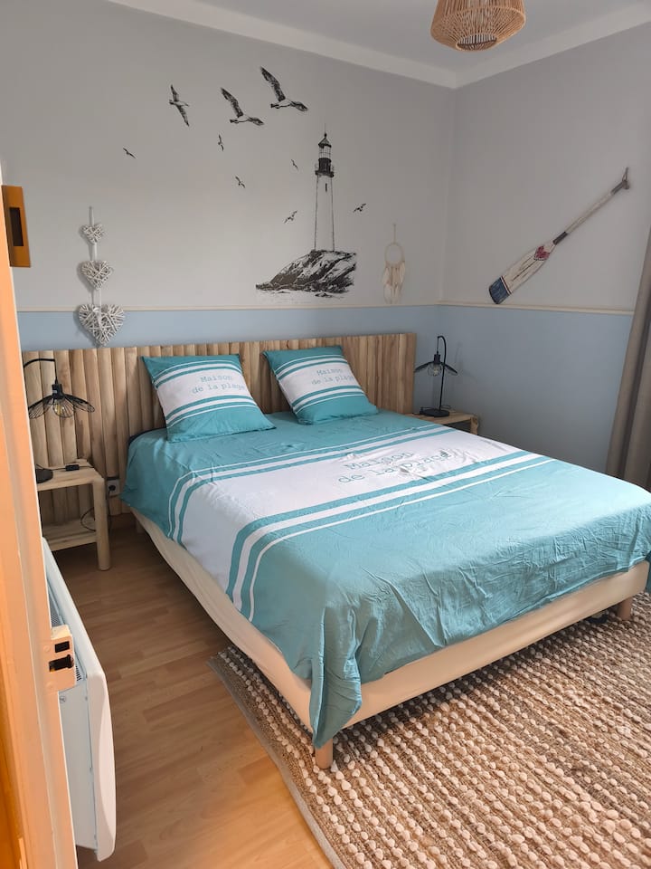 Chambre "à La Plage" Lit 160 - Salies-de-Béarn
