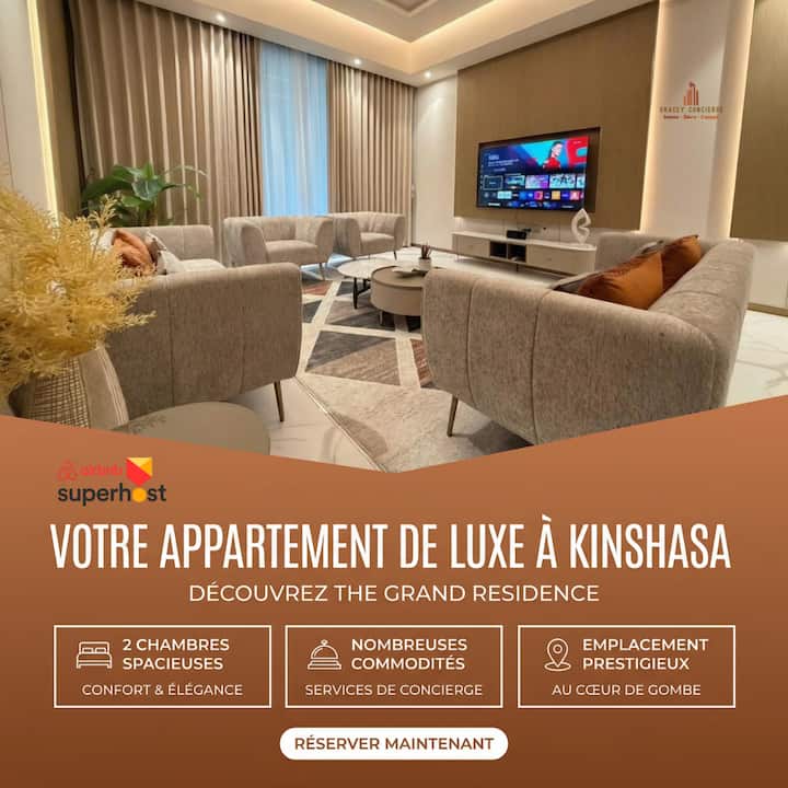2 Bdr Stylish Apart In The Grand Résidence Gombe - Kinshasa