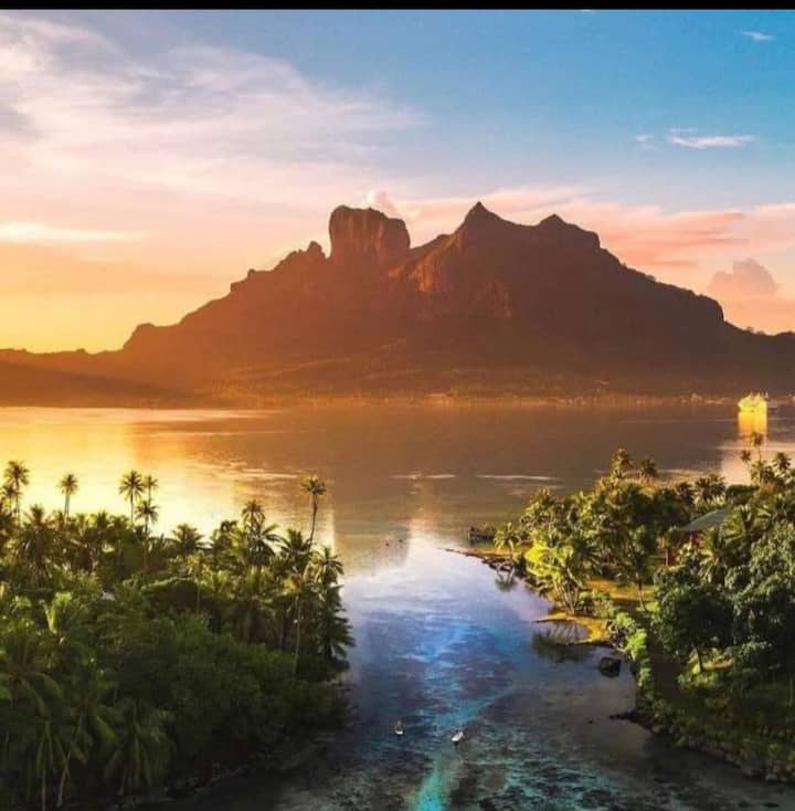 Maison éQuipée 2 Chambres Côté Montagne Calme - Bora-Bora
