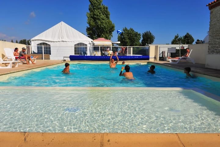 Zecamping 3* Mobil Home 24m² Piscine - La Faute-sur-Mer