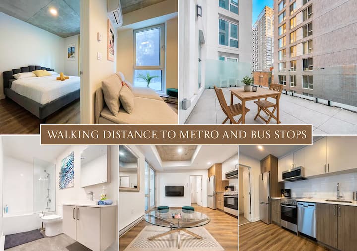 Upscale Montreal 1br Escape | Gym | Backyard - Montréal, QC