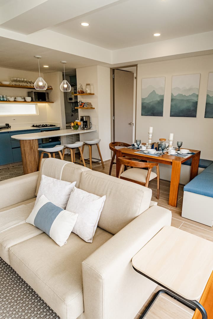 Boho Colonial Luxury Apt | Resort Pools +Near Park - Santa Fé de Antioquia