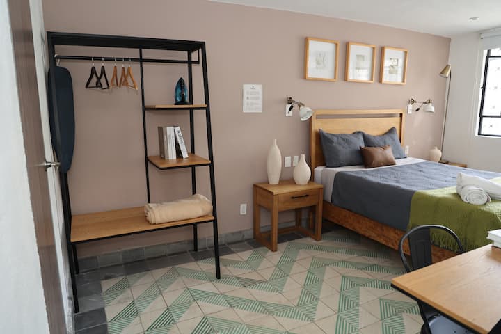V04 Loft W/ Kitchen, Interior Garden In Americana - Guadalajara