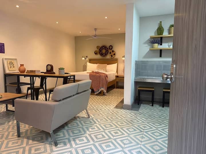 Americana Suite/ Kitchen, Garden & Great Location - Guadalajara