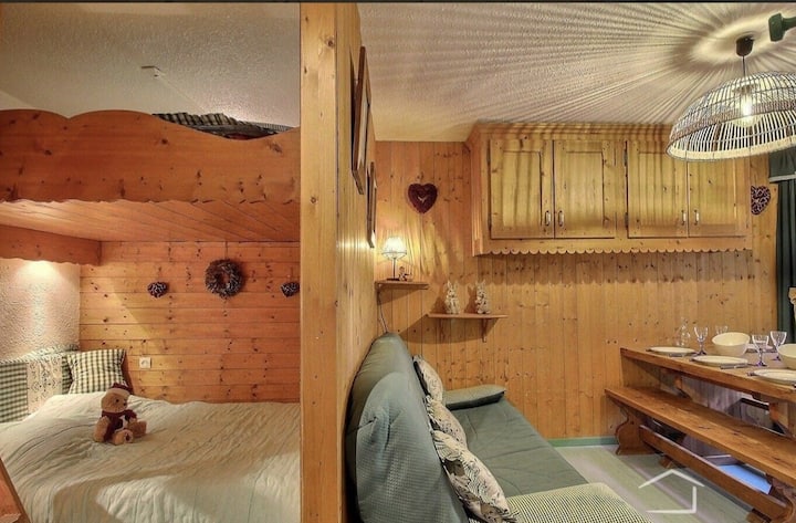Studio Cabine - Esprit Chalet - Les Contamines - Les Contamines-Montjoie