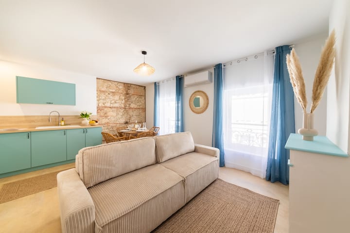 Le Bleu - T2 Climatisé - Chic Et Rénové - Agen