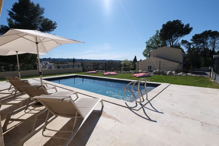 Villa Climatisée Piscine Chauffée Vue Alpilles St - Saint-Rémy-de-Provence