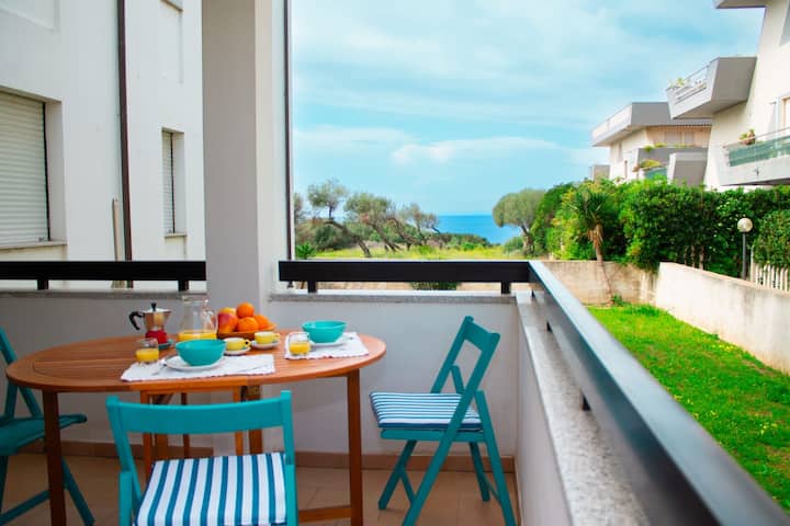 Maison De Style Sarde, Vue Sur La Mer, 10 M Centre - Alghero