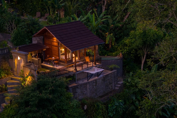 Baru! Green Cabin | Private Pool With Jungle View - Indonesia