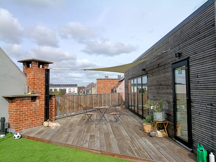 Unique City Center Rooftop Tiny House - Gent
