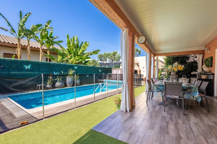 Villa Crystal  Piscine Chauffée Et Séjour Dexcep - Béziers