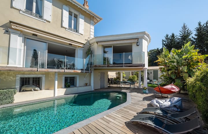 Cannes Proche Centre - Belle Villa Avec Piscine 3 - Cannes