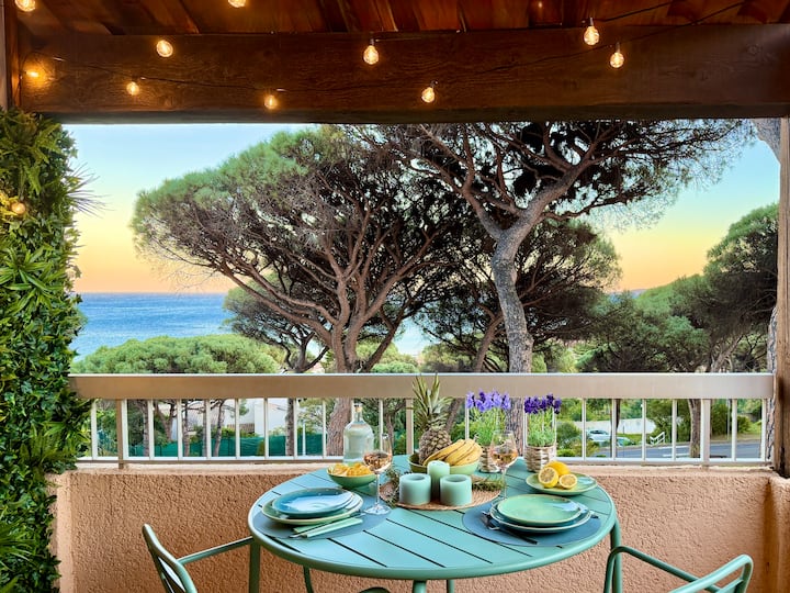 Sunrise & Pines • Sea View, Ac, Terrace, Pool - Sainte-Maxime