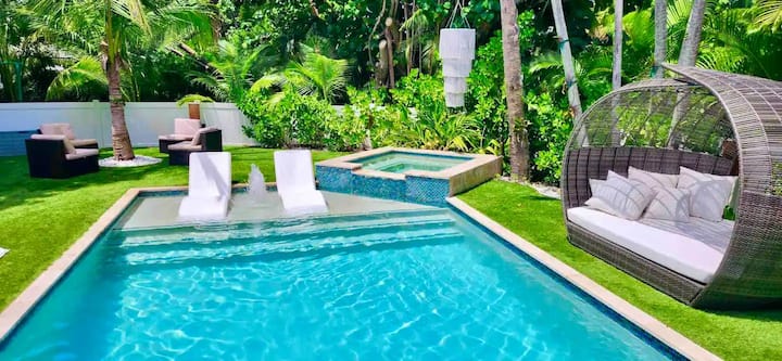 Private Beach-golf Cart-game Room-2 Homes-pool-spa - The Bahamas