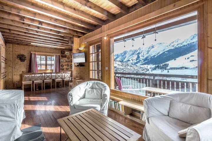 3*, 10 Pers, 4 Chambres, Chalet, Pistes 200 M, Vue - Manigod