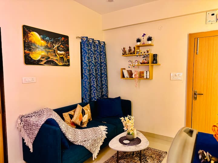 Blue Bliss | Private 1bhk | Calm & Cozy - Indore