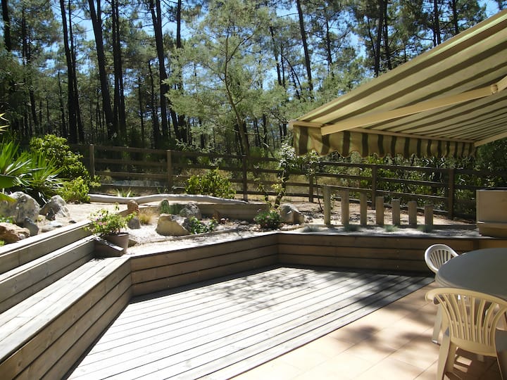 Petite Villa Mitoyenne Dans Pinède - Lacanau