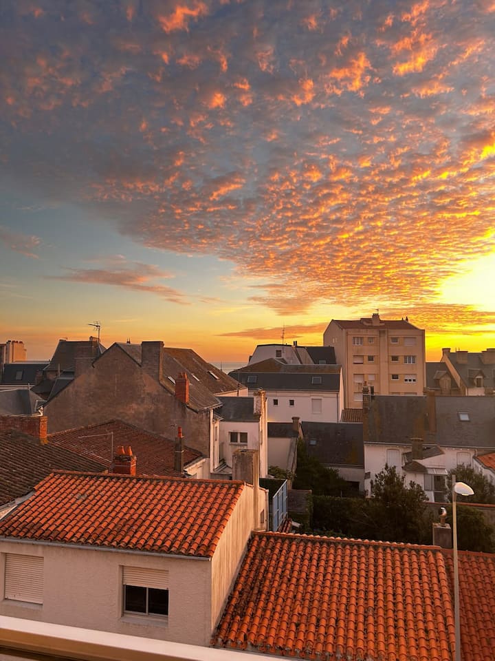 Charmant Duplex Meublé  Vue & Coucher De Soleil - Plage d'Olonne-sur-Mer