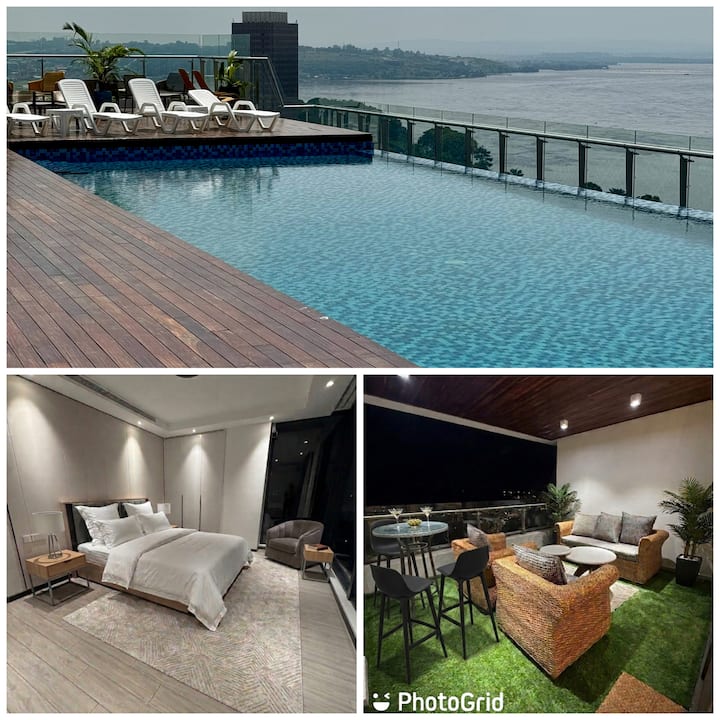 Luxury 3br River Views | Rooftop Pool & Gym! - Kinshasa