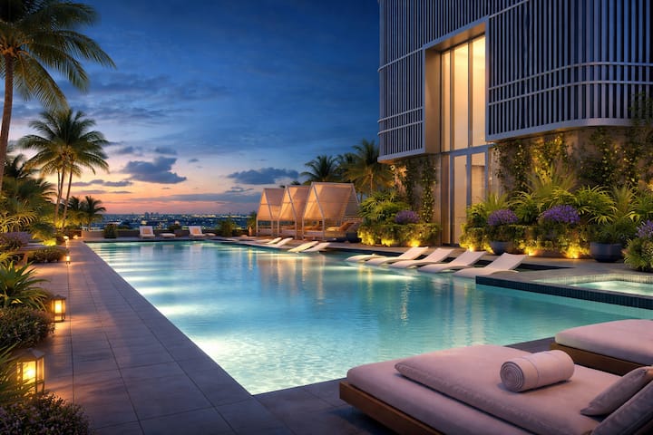 The Havenza Studio | Balcony | City View - Miami, FL