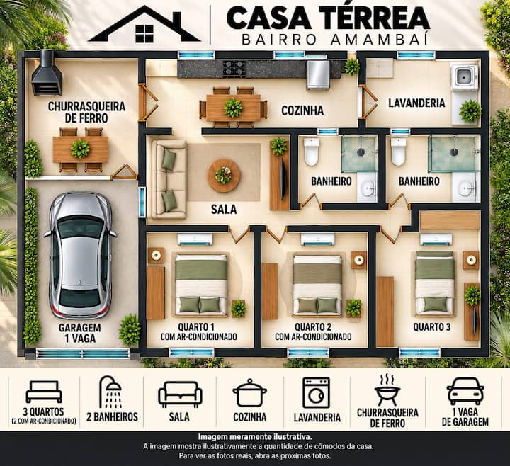 Casa No Bairro Cabreúva - Muito Perto Do Centro - Campo Grande