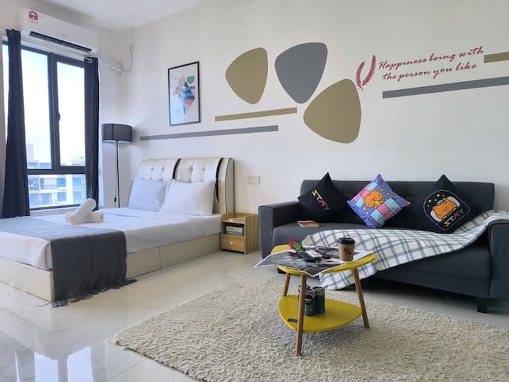 Central Park Cozy 2pax Garden View Netflix By Stay - Skudai
