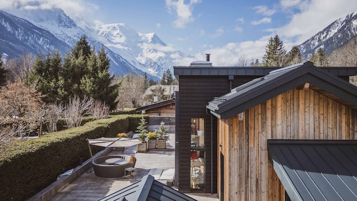 Chalet Contemporain Vue Mont-blanc Sauna Escalade - Chamonix-Mont-Blanc