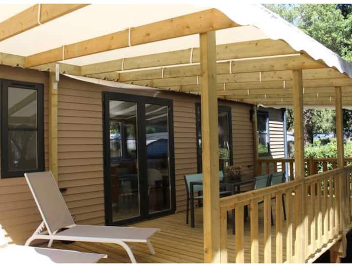Mobil-home Confortable, Animaux Ok - 6 Pers. - 샬렁