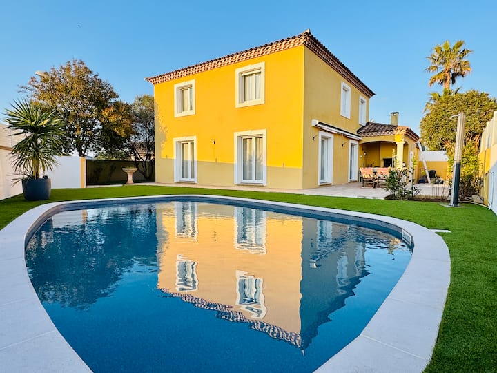 Grande Villa Avec Piscine Proche Mer - Mauguio
