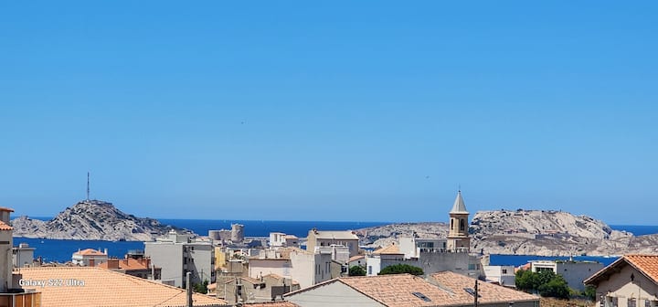 T3 Avec Terrasses Calme & Mer à Pied –7ᵉ Marseille - Plages de Marseille Prado