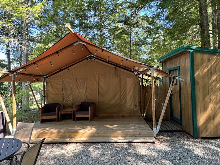 Glamping Tent - Sandy Point Beach, ME