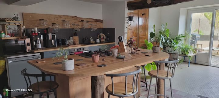 Maison 160m² 6 Pers. 14 Min Hellfest - Parking - Clisson