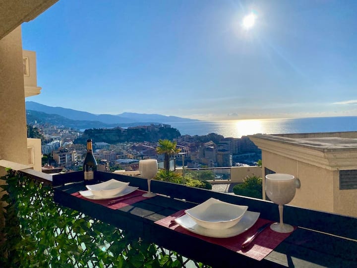 ÉLégant 2 Pièces Avec Vue Panoramique Monaco & Mer - Cap-d'Ail