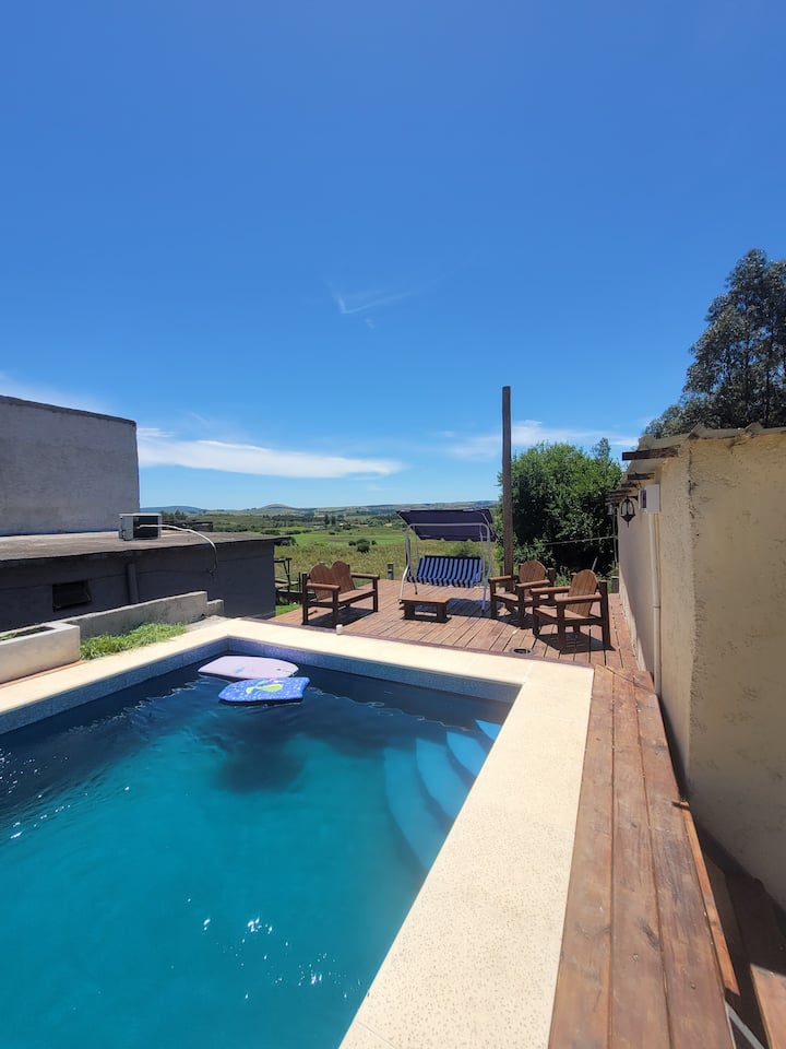 Barbacoa Con Piscina, Baño Y Dormitorio En Minas - Minas