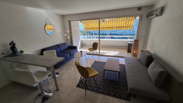 Marina Plage 6 Pers Vue Mer 7 èMe Clim Wifi - Cagnes-sur-Mer