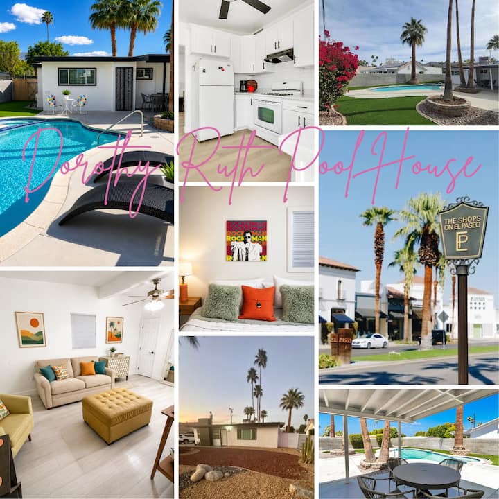 30 Day Pool House Walk To El Paseo, Mountain Views - Palm Desert, CA