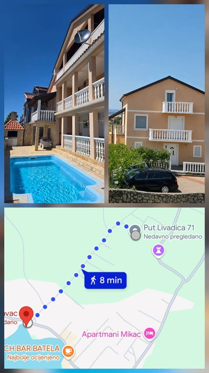 Best Sunset Spot - Sea View Apt With Pool - Privlaka