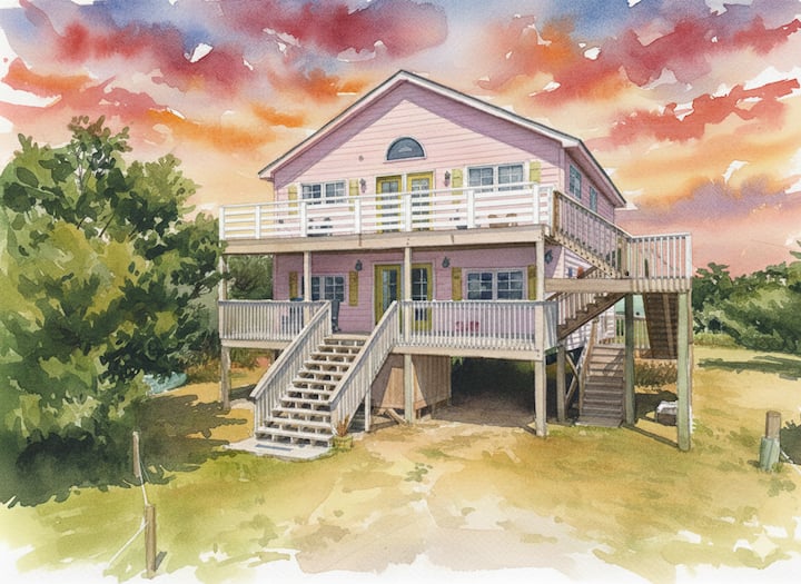 4br Eco-luxe Beach House For Family Fun On Nc Obx - Avon, NC