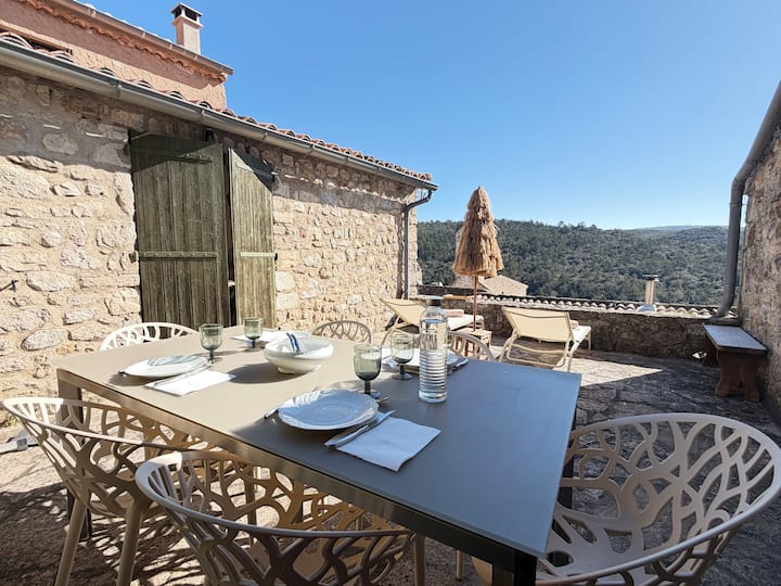 Maison De Charme – Terrasse Panoramique – - Balazuc