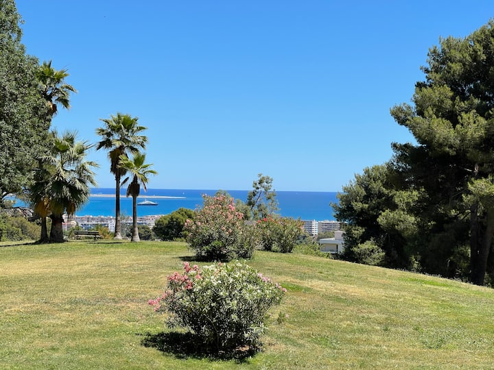 3 Pièces, Vue Mer, Piscine, Tennis, Jardin - Cagnes-sur-Mer