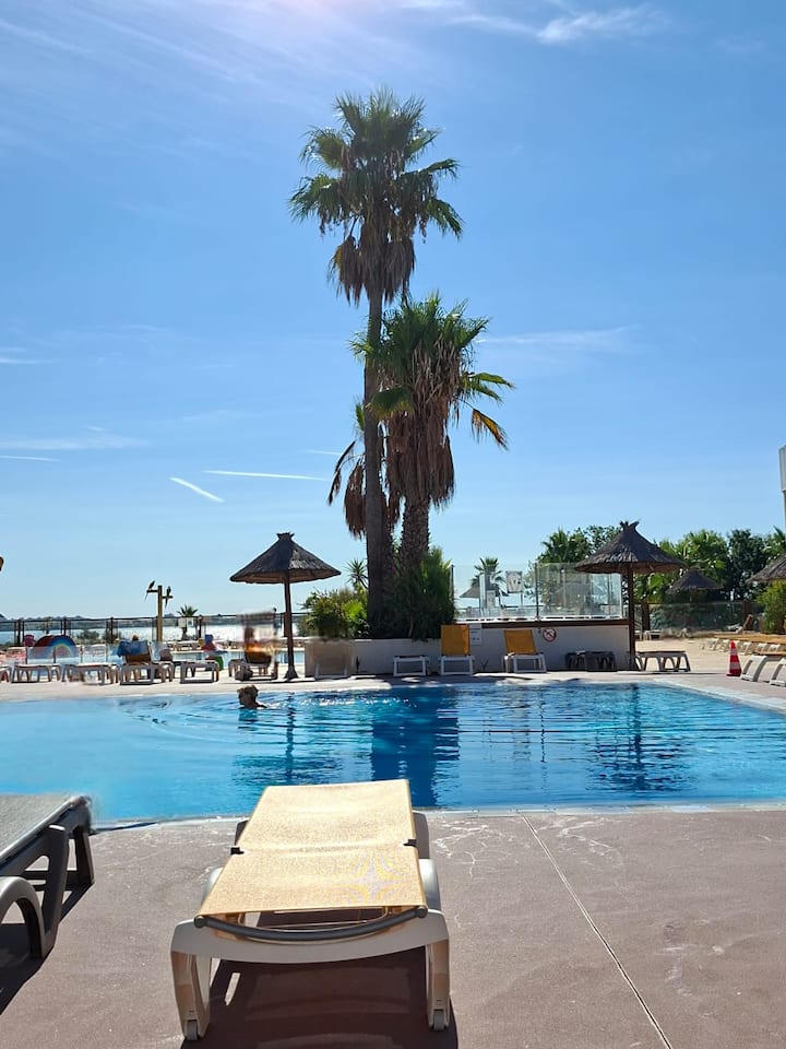 Bungalow 286 Camping Lac Des Rêves Lattes Hérault - Carnon