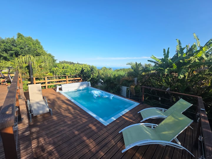 Villa Lumineuse Avec Piscine Privée. - Saint-Joseph