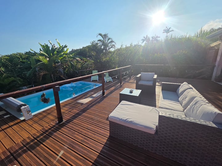 Villa Lumineuse Avec Piscine Privée. - Saint-Joseph