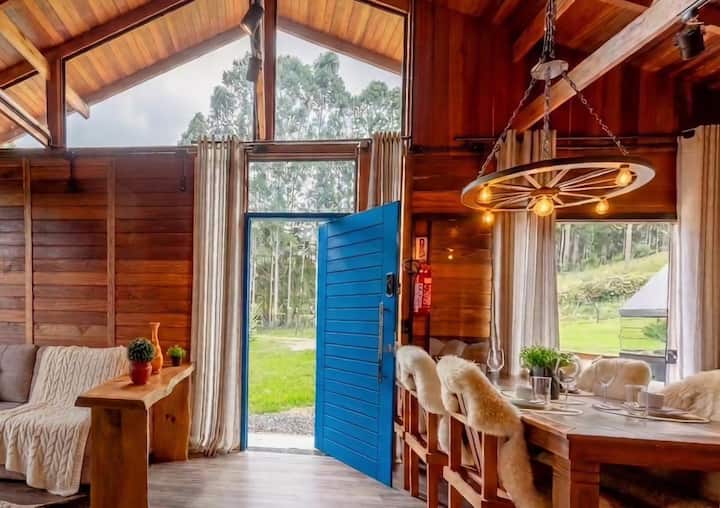 •Uru• Cozy Retreat W/ Jacuzzi, Fire & Forest View - Bom Retiro